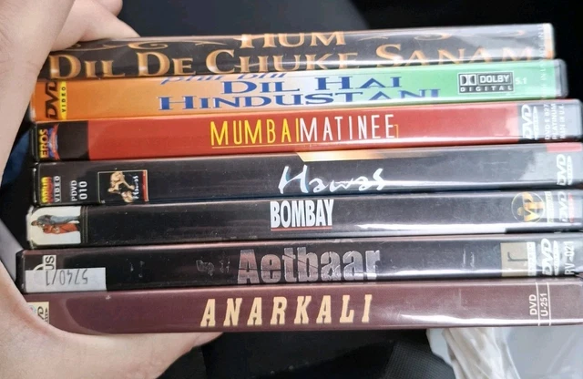 8 X Bollywood DVD BUNDLE 8 Movies Hindi Indian Inc Bombay, Hawas, Naach ...