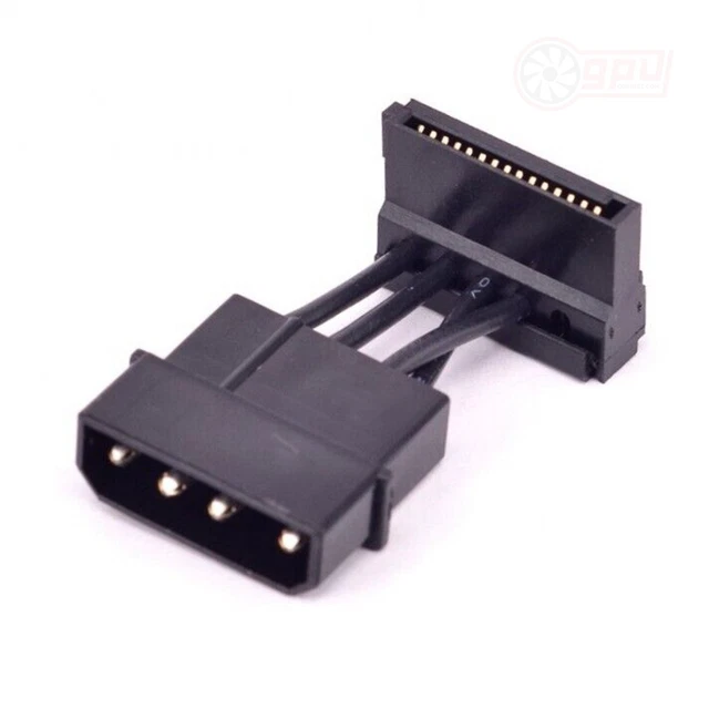 MOLEX TO SATA Power Cable 4 Pin IDE to Serial ATA HDD Hard Disk Adapter ...