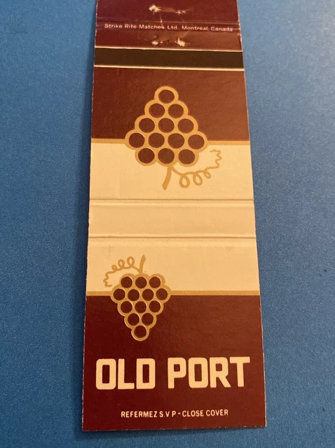 VINTAGE MATCHBOOK COVER, Old Port Cigarillos Cigarettes Advertising ...