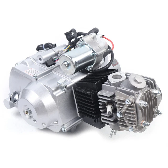 125CC 4-SPEEDS SEMI Auto Engine Motor Kit with Reverse For ATV Quad ...