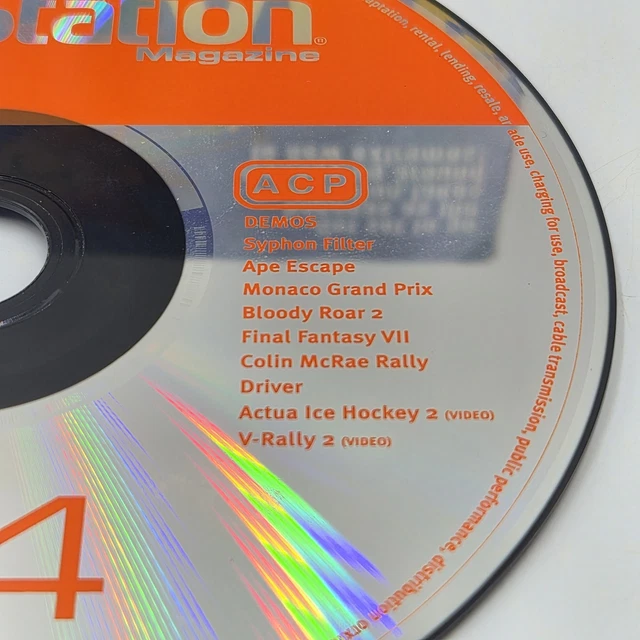 PS1 OFFICIAL AUSTRALIAN PlayStation Magazine Demo 24 Ape Escape Syphon ...