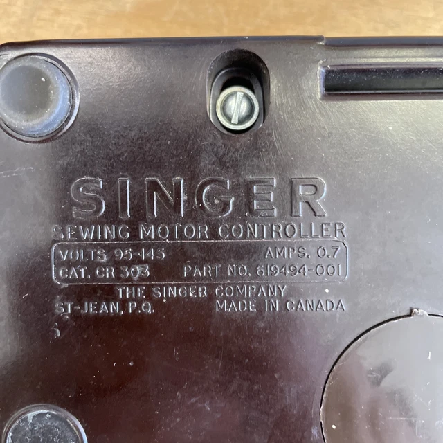SINGER CR 303 Controllore macchina da cucire cavo pedale 619494-089 ...