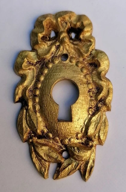 CACHE-SERRURE ANCIEN EN Bronze de style Louis XVI EUR 10,00 - PicClick IT