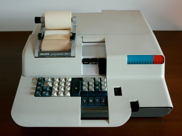 FIRST COMPUTER OLIVETTI Programma 101 WORKING HP IBM calculator PC ...