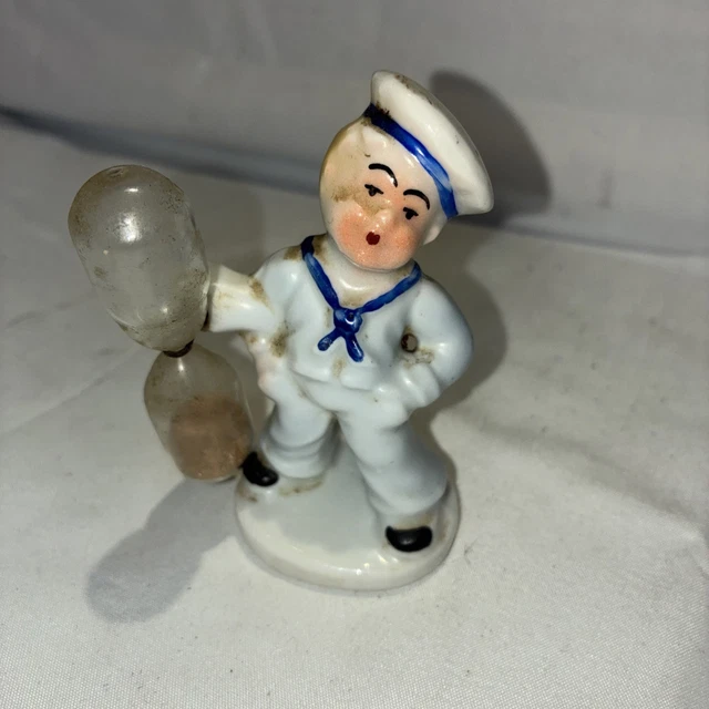 VINTAGE, EGG TIMER, Porcelain WW1 Sailor Boy German £5.45 - PicClick UK