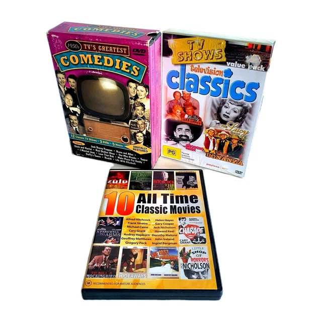 1950S TV'S GREATEST Comedies + Movie Classics DVD Mixed Gift Bundle ...