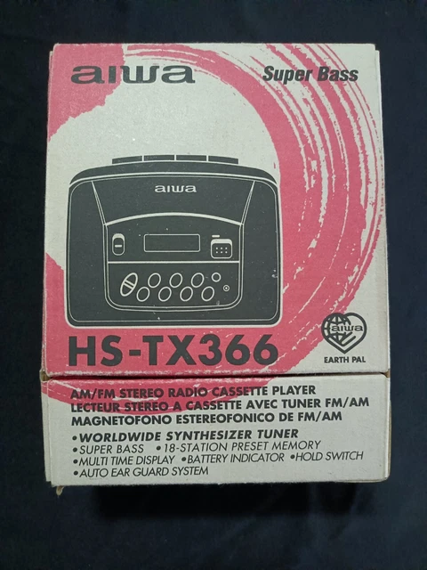 AIWA WALKMAN HS-TX366 Radio AM/FM Cassette Player Super Bass EUR 79,00 - PicClick FR