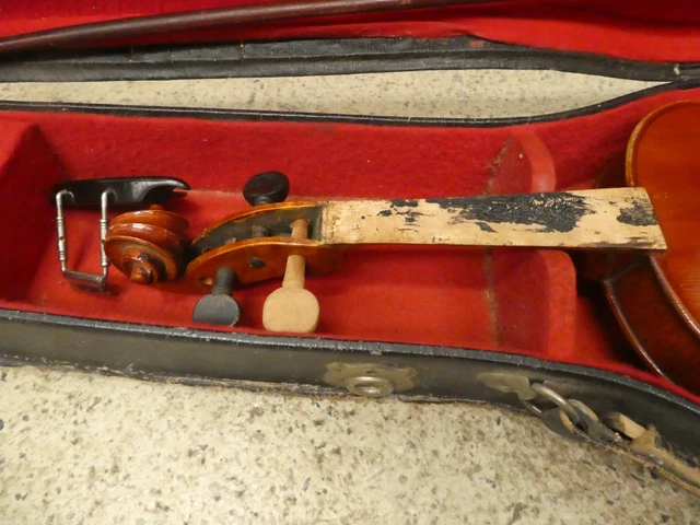 EARLY MANBY ANTONIUS Stradivarius Copy Violin In Case - As Found Estate ...