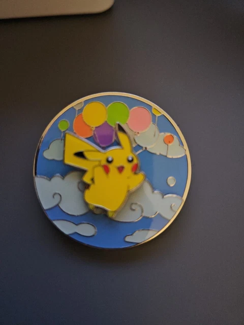 SPINNING FLYING SURFING Pikachu Pin Badge Pokemon Celebrations 25th ...