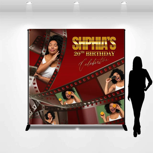 FILM STRIP 20TH Birthday Custom Photo Backdrop $36.09 - PicClick AU