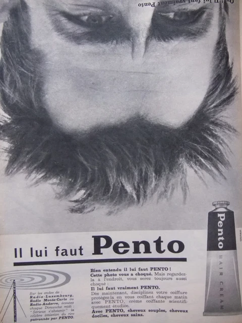 PUBLICITÉ DE PRESSE 1962 Il Lui Faut Pento Avec Radio-Luxembourg ...