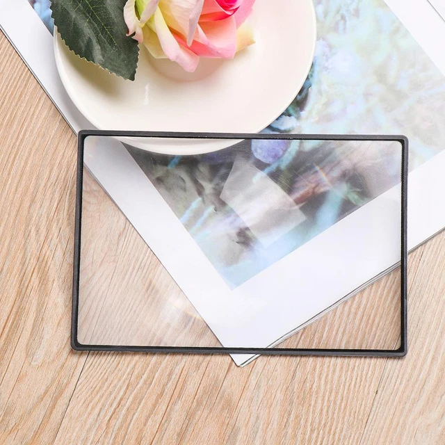 FLAT MAGNIFIER SHEET X3 Magnifying Book Page Magnification Reading ...