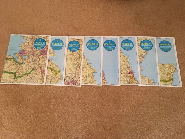 THE WAYFARERS BRITAIN Rac Route Maps Complete Set Of 18 Maps - Pre ...