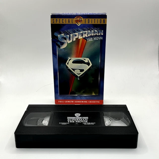 SUPERMAN THE MOVIE (1978) VHS 2001 Full Length Screening Copy $8.99 ...