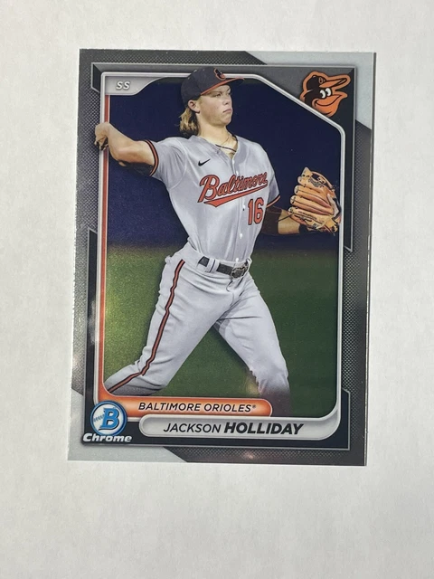 JACKSON HOLLIDAY 2024 Bowman Chrome Prospects BCP-47 Orioles de ...