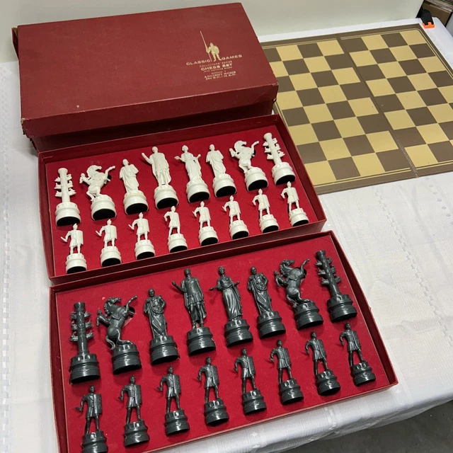 CLASSIC GAMES COLLECTOR Series Chess Set - 1st Edition Ancient Rome 264 ...