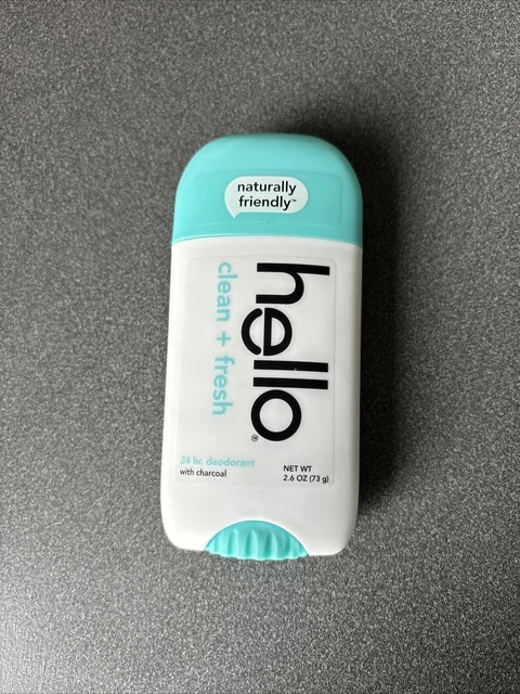 HELLO CLEAN AND Fresh Deodorant with Activated Charcoal, 2.6 OZ $12.99 ...