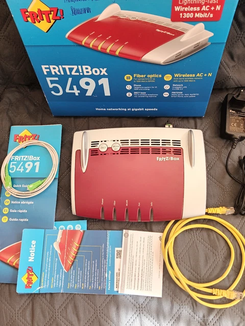 FRITZ!BOX 5491 GPON Fiber WLAN Router mit Modem Glasfaser Fritzbox EUR ...