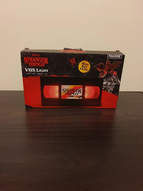 PALADONE ~ NETFLIX Stranger Things VHS LED Desk Red Light Retro Style ...