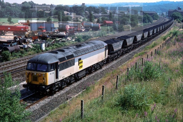 35MM SLIDE BR British Railways Diesel Loco Class 56 56104 Mirfield 1989 ...