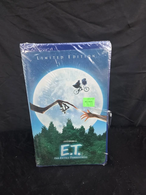 E.T. THE EXTRA-TERRESTRIAL VHS 2002 Limited Edition, Blue Clamshell ...