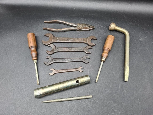 FIAT DINO COUPE SPIDER 2300 TOOL KIT BAG PLIERS WRENCHES SCREWDRIVERS ...