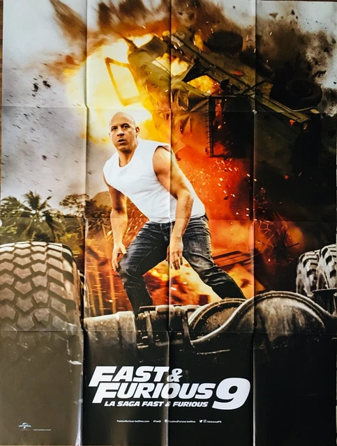 AFFICHE CINÉMA FAST AND FURIOUS 9 120x160cm Poster / Vin Diesel / John ...