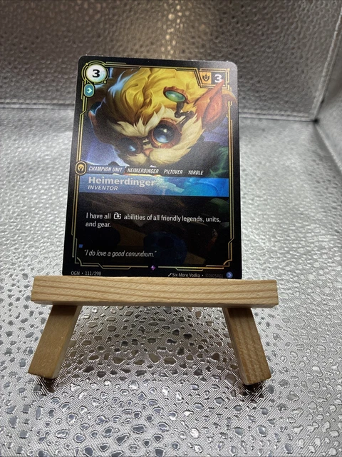 RIFTBOUND : HEIMERDINGER, Inventor |/ Rare Foil | OGN-111/298 | LoL TcG ...