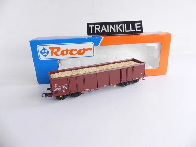 47203 ROCO HO Wagon Tombereau A Bogies De La Dr Transport De Sable EUR ...