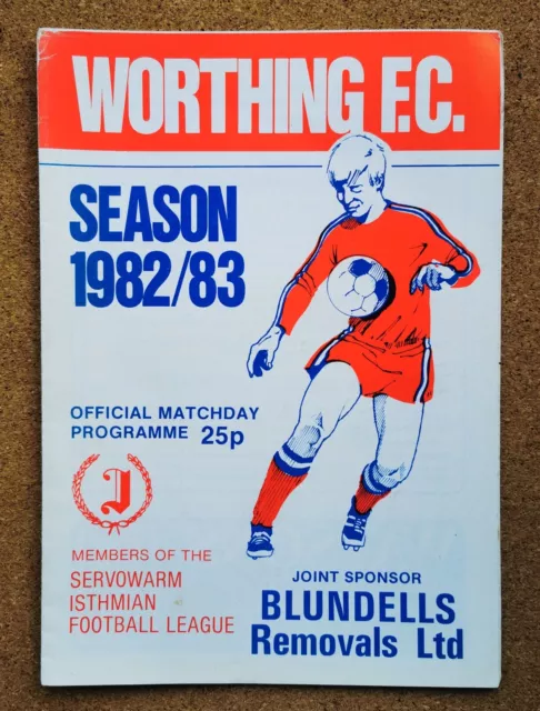 NON LEAGUE FOOTBALL Programme Worthing Rebels Review - Various Seasons ...