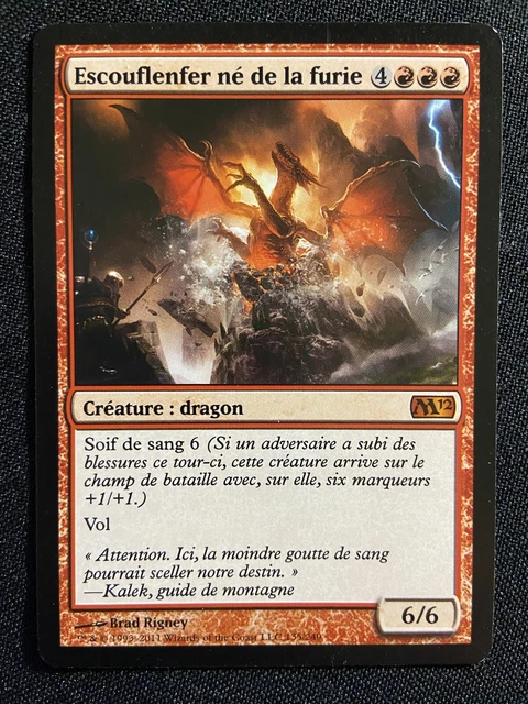 CARTE MAGIC RARE Mythique FR Edition M12 Dragon Escouflenfer né de la ...