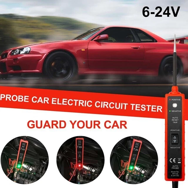 CAR POWER ELECTRICAL Circuit Tester 6-24v Circuit System Diagnosis Test ...
