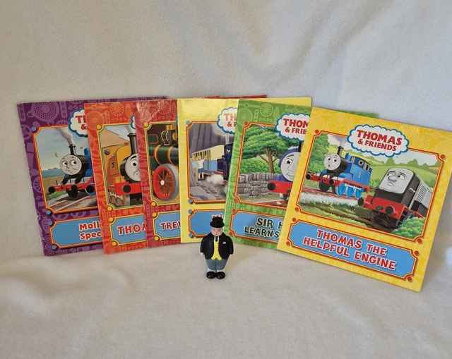 6 X THOMAS The Tank Engine Story Books With The Fat Controller Figure £ ...