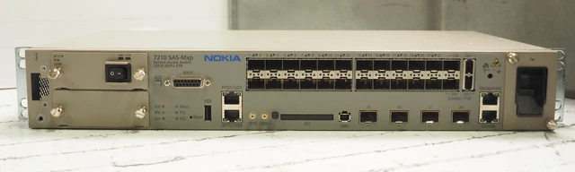 NOKIA ALCATEL LUCENT 7210 SAS-Mxp 22F2C4SFP+ETR 3HE10076ABRB01 Switch w ...