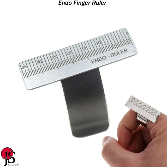 DENTAL ENDO FINGER Ruler Span Measure Scale Endodontic Ring Adjustable ...
