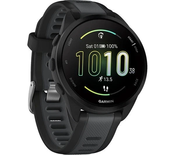 GARMIN FORERUNNER 165 Amoled GPS Smart Sports Watch -43 mm -Black NEW ...