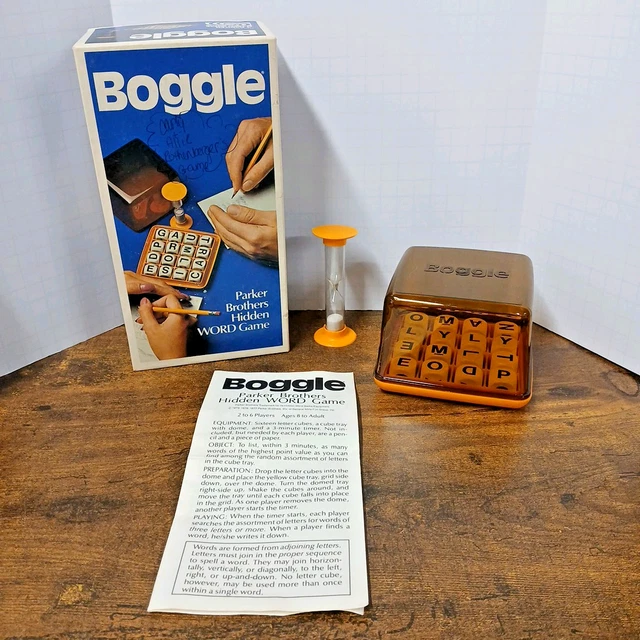 VINTAGE BOGGLE CLASSIC Word Game 1976 Parker Brothers, Complete £9.46 ...