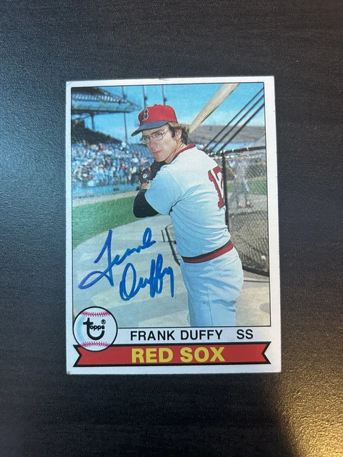 CARTE DÉDICACÉE SIGNÉE Frank Duffy 1979 Topps Boston Red Sox Indiens ...
