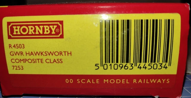HORNBY R4503 GWR Hawksworth Composite Class Coach No.7253. MISSING BOX INNER £29.95 - PicClick UK