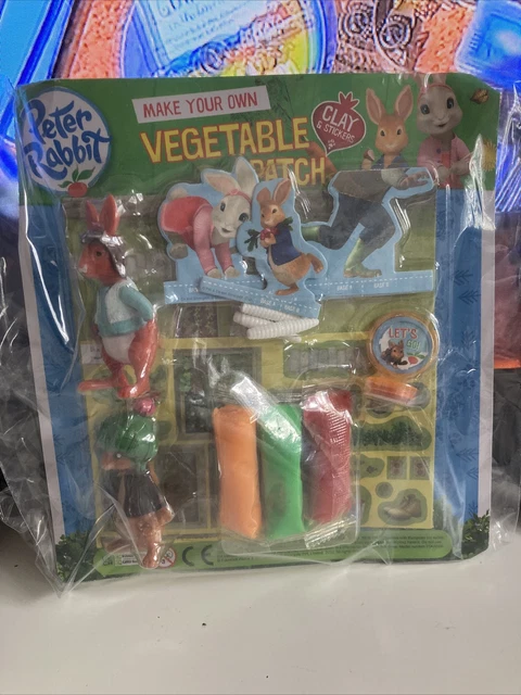 PETER RABBIT MAKE Your Own Vegetable Patch With Clay & Stickers ...