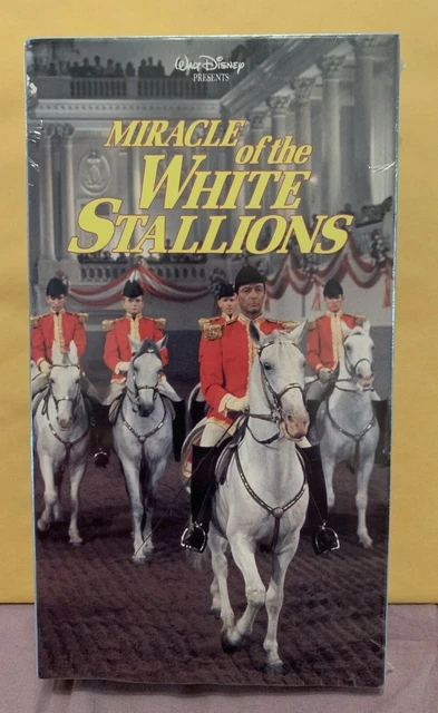 VINTAGE VHS MIRACLE of the White Stallions 1997 Movie Walt Disney NEW ...