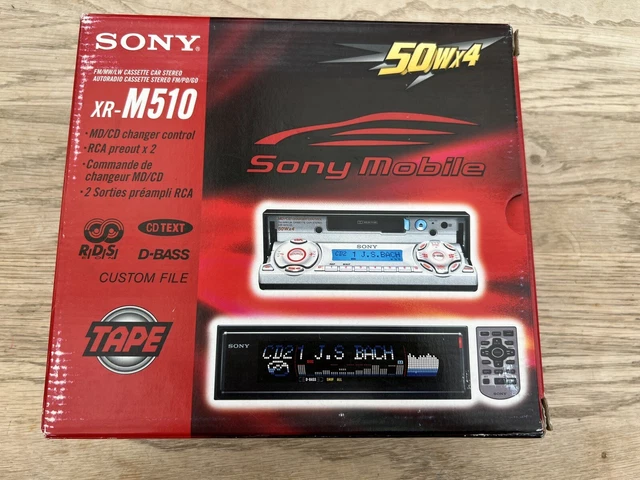 SONY XR-M510 CASSETTE Car Stereo MD/CD Changer Control RCA Preout X2 ...