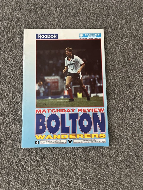 BOLTON WANDERERS FOOTBALL Programmes £1.16 - PicClick UK