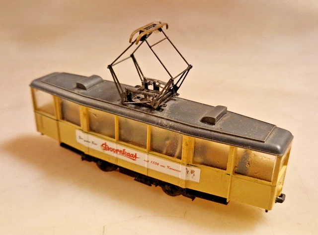 H0 KLEINE DEUTSCHE Strassenbahn Modell Tram Eigenbau mit Motor EUR 28 ...