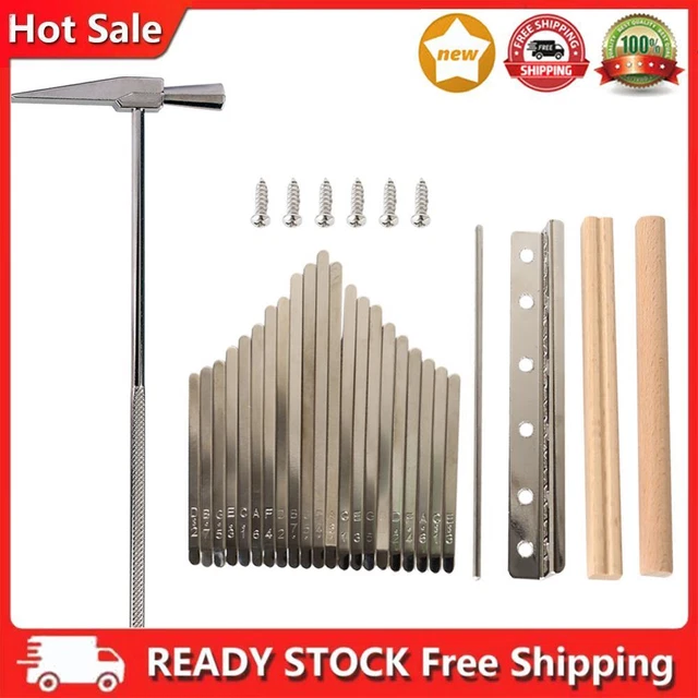 21 KEYS KALIMBA DIY Keys+Bridge+Tuning Hammer Musical Instrument ...