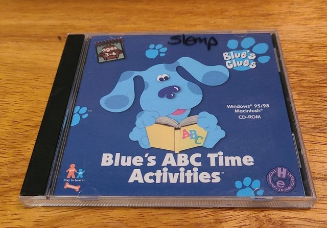 BLUE'S CLUES BLUE'S ABC Time Activities (PC/MAC, 1998) version Atari 3 ...