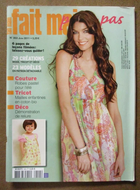 MAGAZINE TRICOT FAIT main pas à pas 29 créations 23 modèles N° 353 /C3 ...