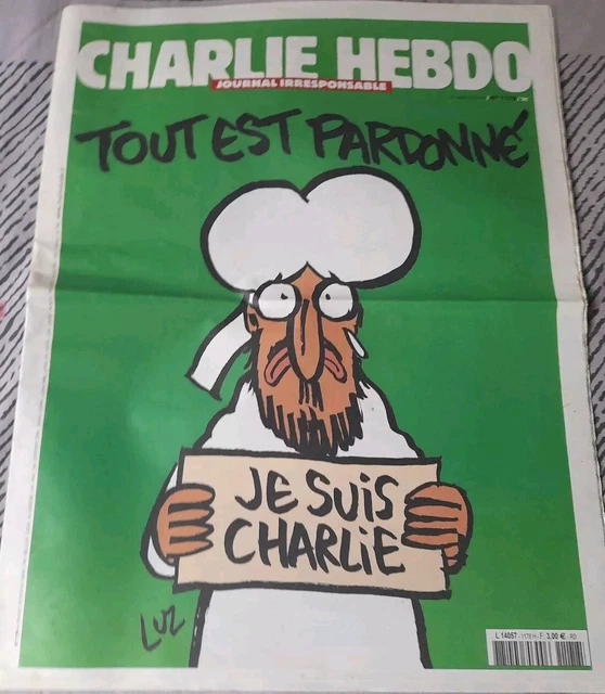 CHARLIE HEBDO NUMÉRO 1178 Tout est Pardonné "Je Suis Charlie" 14 ...