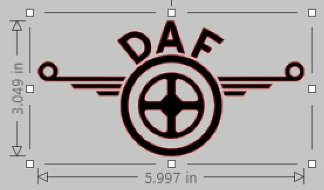 DAF WHEEL LOGO Sticker Decal Daf Xf Cf Haulage Lorry Truck Decal EUR 4 ...
