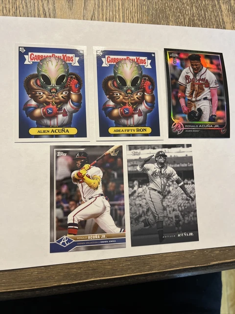 2022 GPK X Pardee RONALD acuna jr. x lot oddball BOBBY WITT X B&W lot ...
